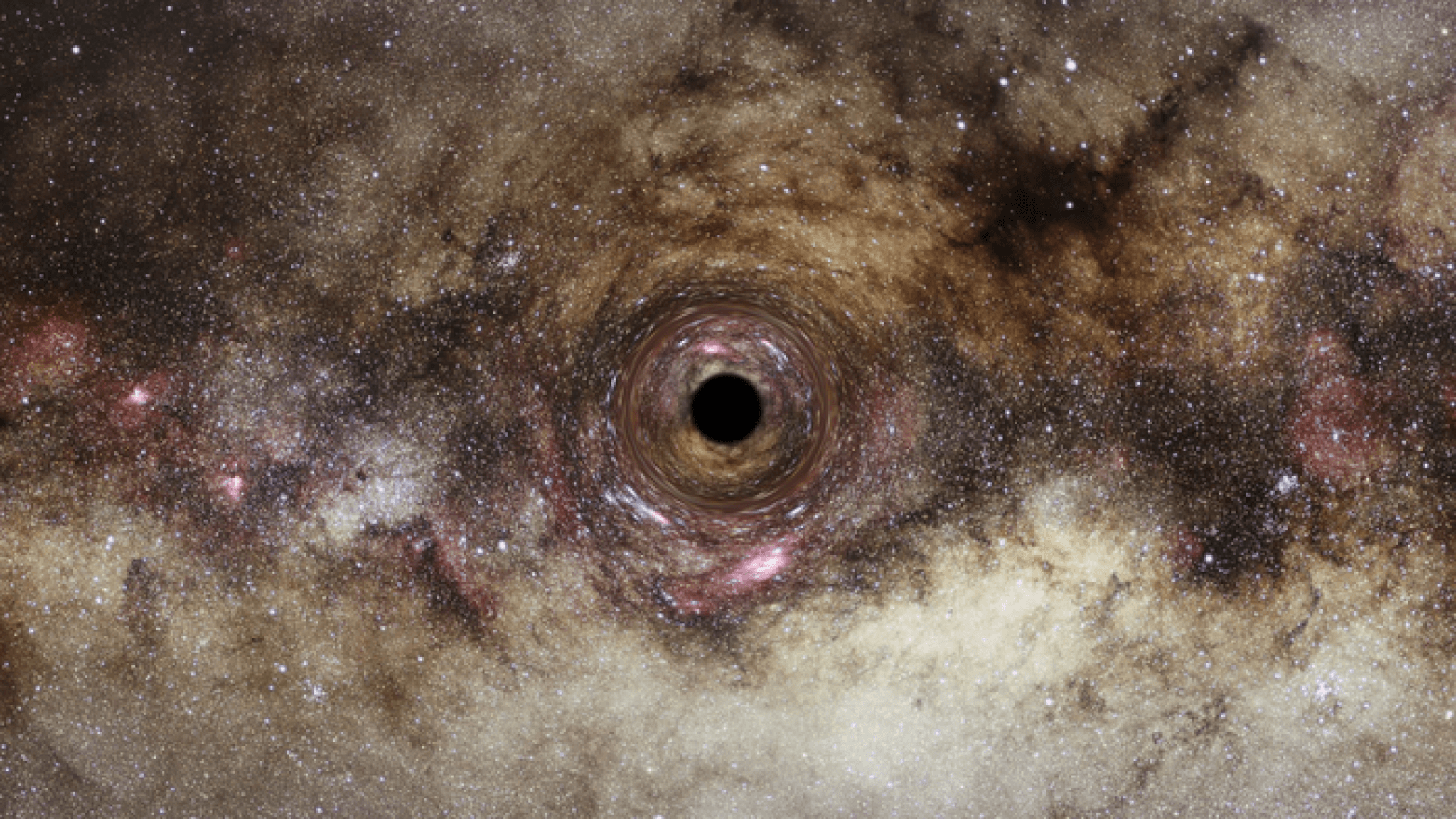 Bending light helps reveal one of the biggest black holes ever recorded